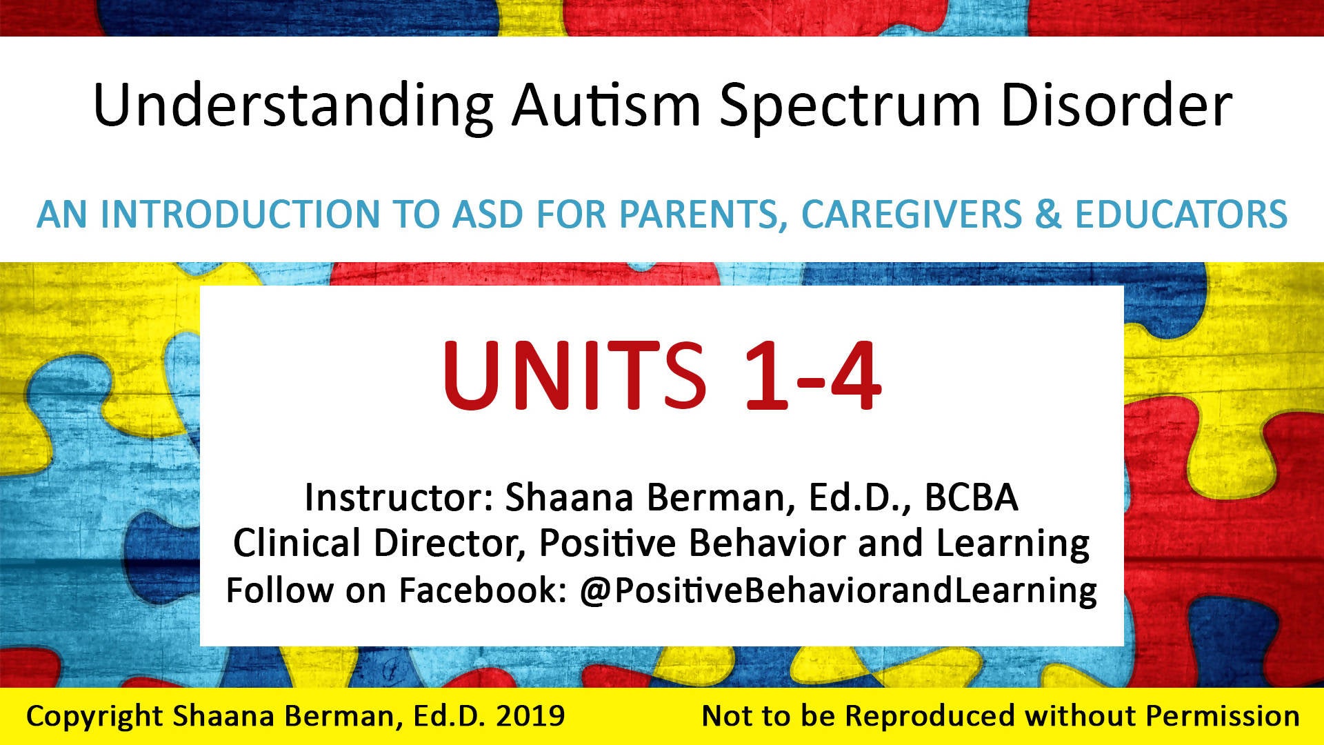 Understanding Autism Spectrum Disorder: 4-part Mini Course – Teaching ...